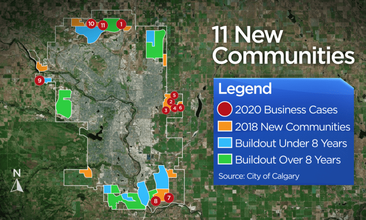 Developers to ask Calgary council to add 11 new suburb neighbourhoods ...