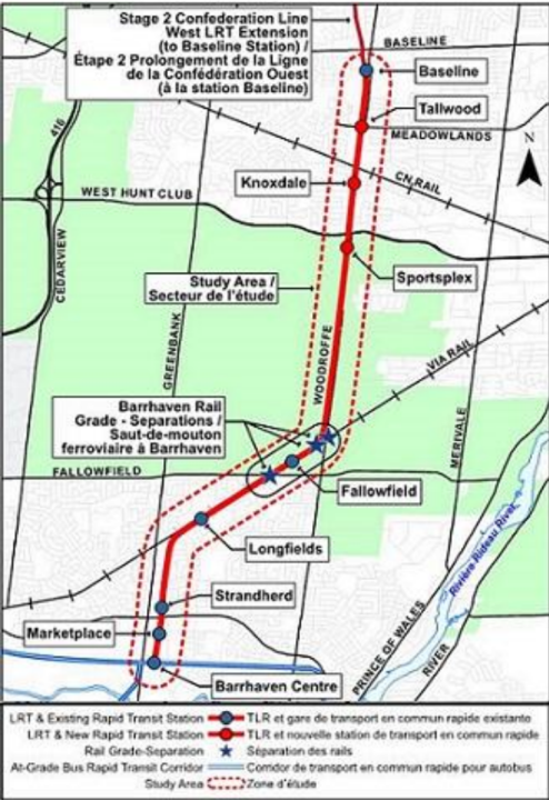 Proposed Barrhaven extension for Ottawa LRT priced at $3B - Ottawa ...