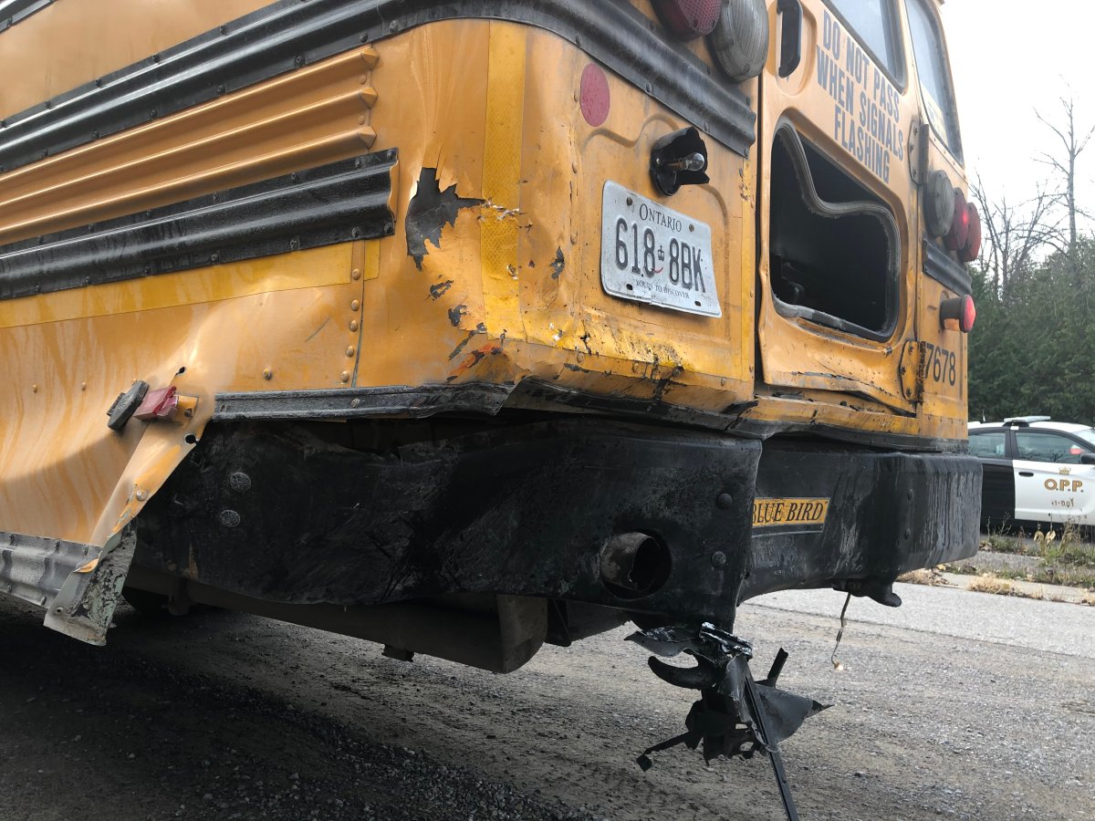 Driver injured after pickup truck rear-ends school bus near Brighton ...
