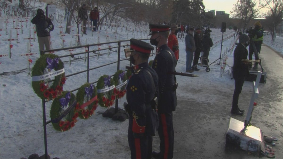 Calgary’s 2020 Remembrance Day ceremony at the Field of Crosses ...
