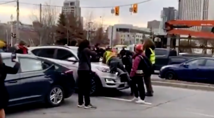 Video shows SUV driving through crowd of Black, Indigenous ...