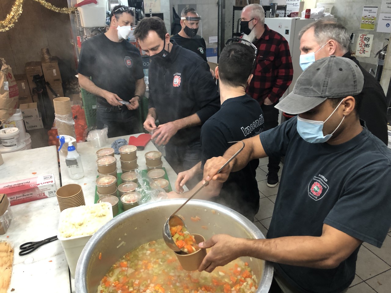 Montreal firefighters prepare food for the city’s most vulnerable ...
