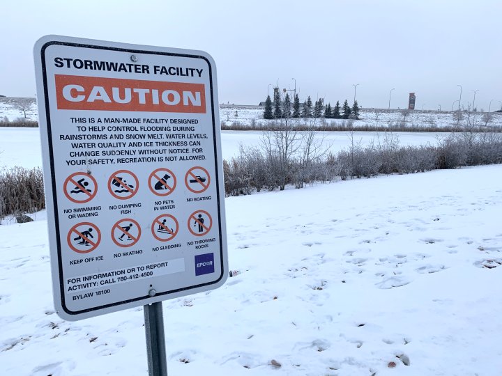 Edmontonians warned to keep off stormwater facilities: ‘Stay off the ...