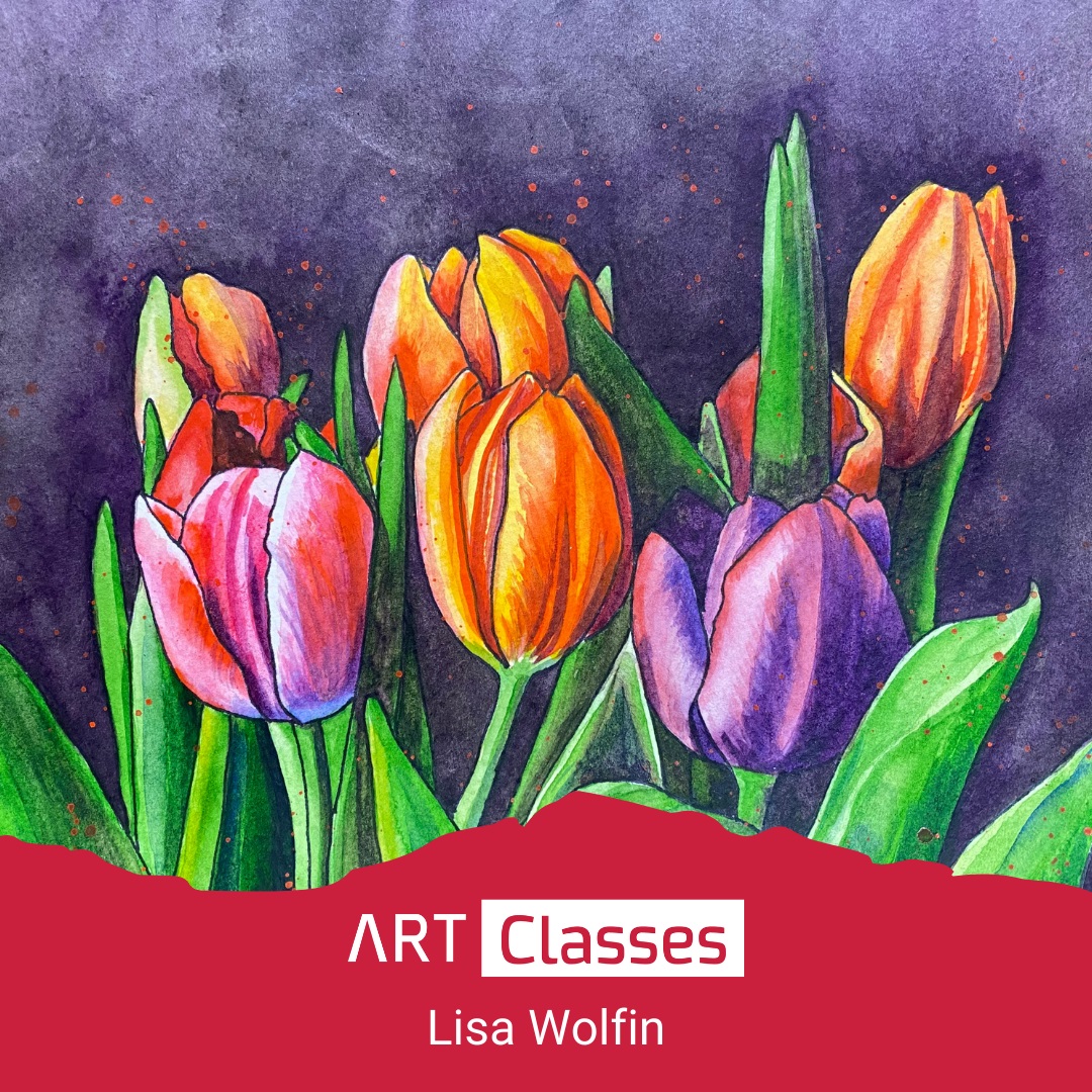 Paint Tulips in Watercolours Art Class - GlobalNews Events