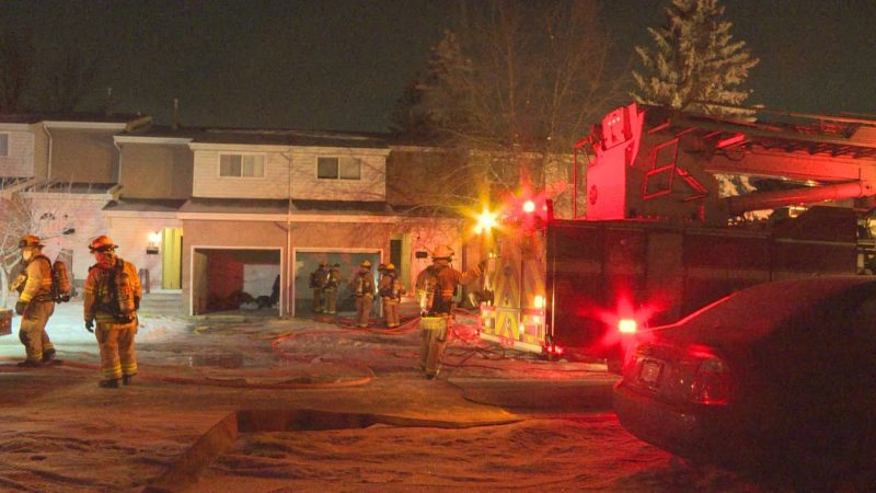 Calgary firefighters douse flames at Radisson Heights townhouse complex ...