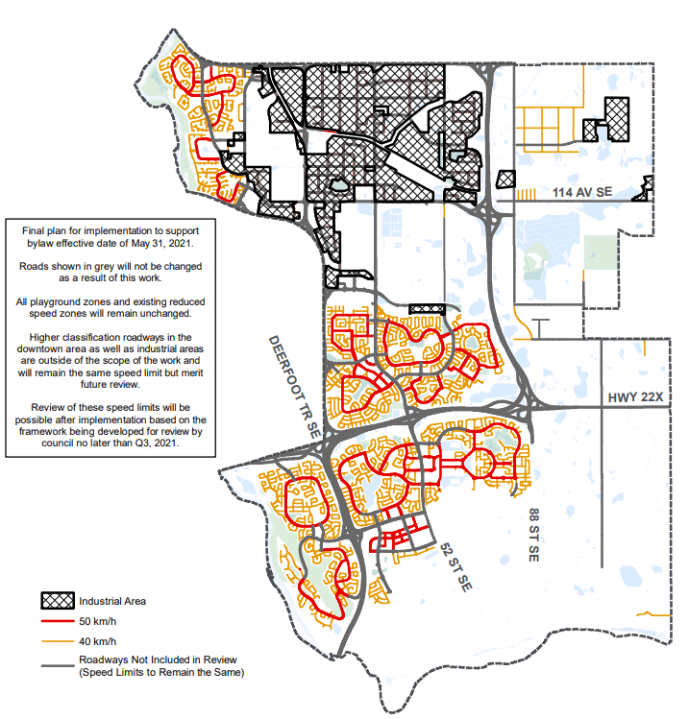 Where are speed limits changing in Calgary? Finalized maps now ...