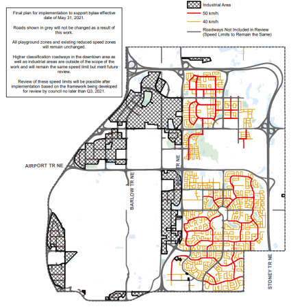 Where are speed limits changing in Calgary? Finalized maps now ...