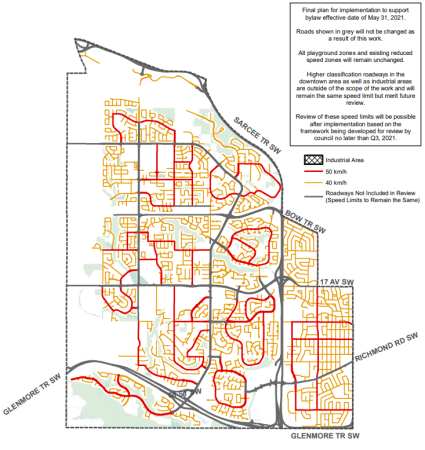 Where are speed limits changing in Calgary? Finalized maps now ...