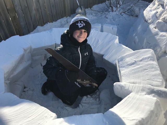 Alberta boy endures cold temperatures and many hours to build backyard ...