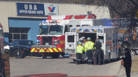 Commercial building collapses during large fire in Burlington ...