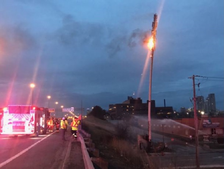 Eastbound Highway 401 in Scarborough reopens after cell phone tower ...