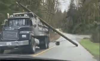 truck drags pole across road | News, Videos & Articles