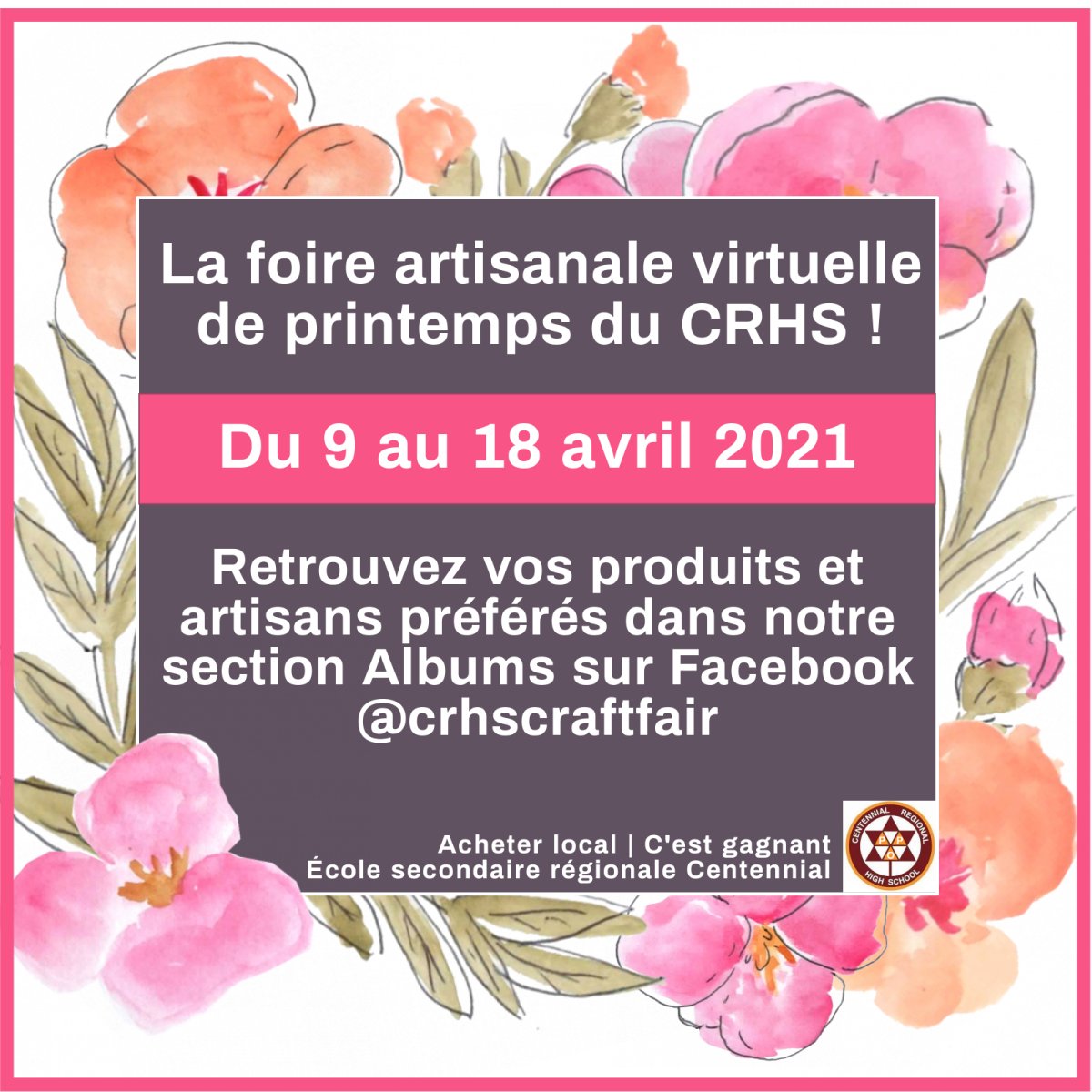 CRHS Virtual Spring Craft Fair - GlobalNews Events