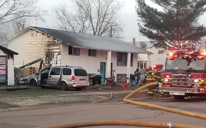 Moncton trailer burns down after reports of explosion - New Brunswick ...