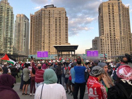 Huge crowds gather for pro-Palestinian rally in Mississauga - Toronto ...