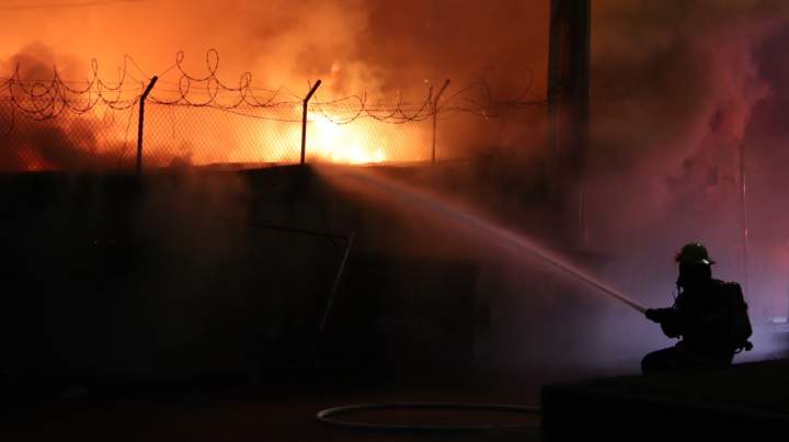 Crews battle large fire in building in downtown New Westminster - BC ...