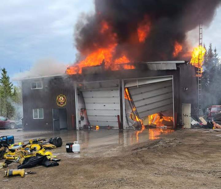 Northern Manitoba First Nation fire hall engulfed in flames Thursday ...