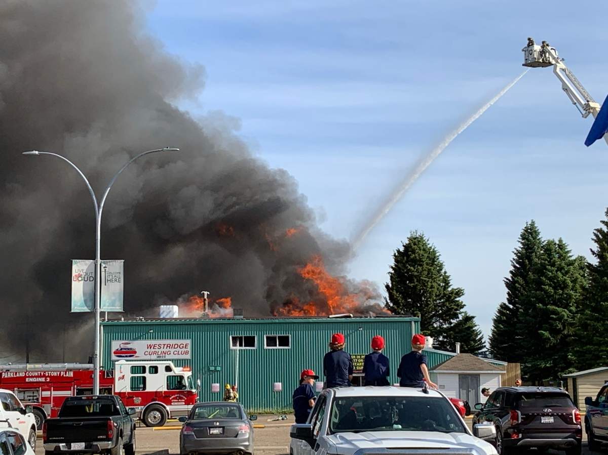 Fire rips through Stony Plain’s Westridge Curling Club - Edmonton ...