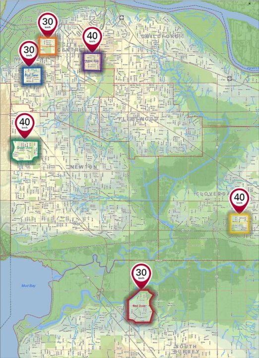 Surrey testing lowered speed limits in six residential neighbourhoods ...