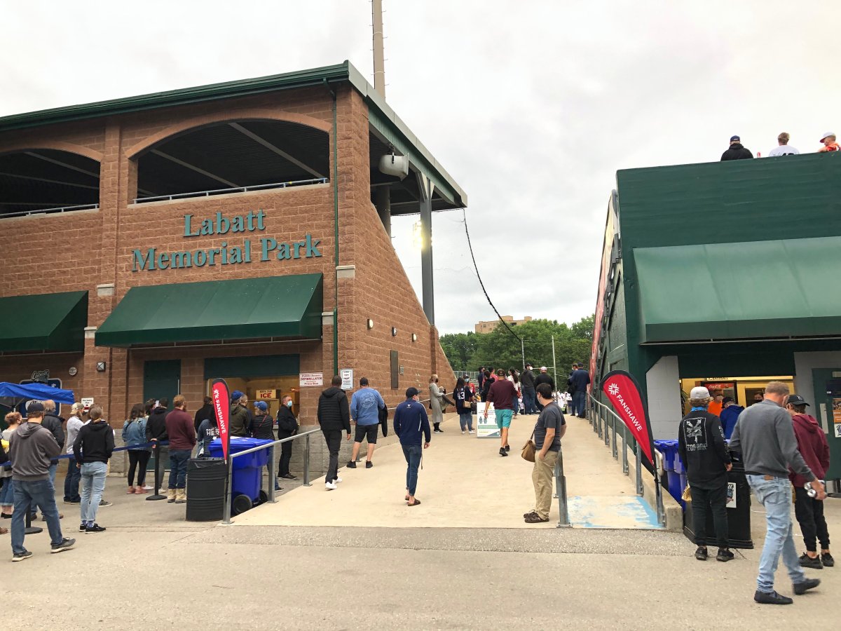 Fans in the stands as London Majors mark return to live local sports ...