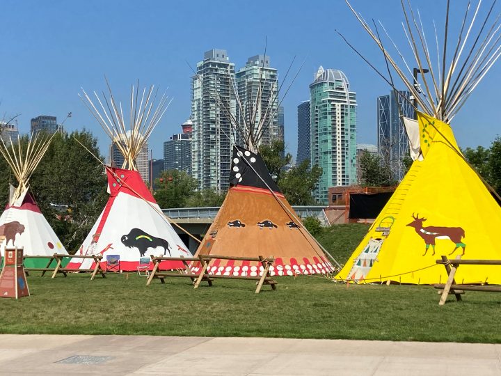 Teepee holders at Calgary Stampede sharing stories of Indigenous ...