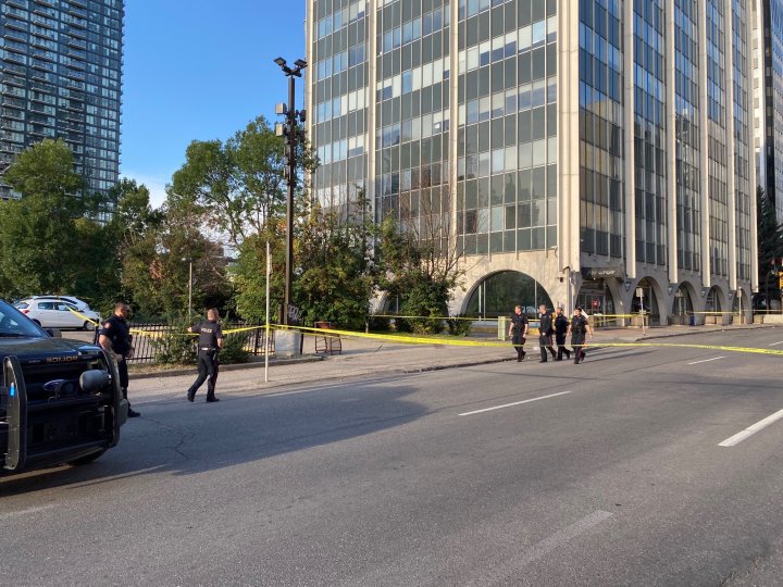 Calgary police investigate possible hit and run in downtown core ...