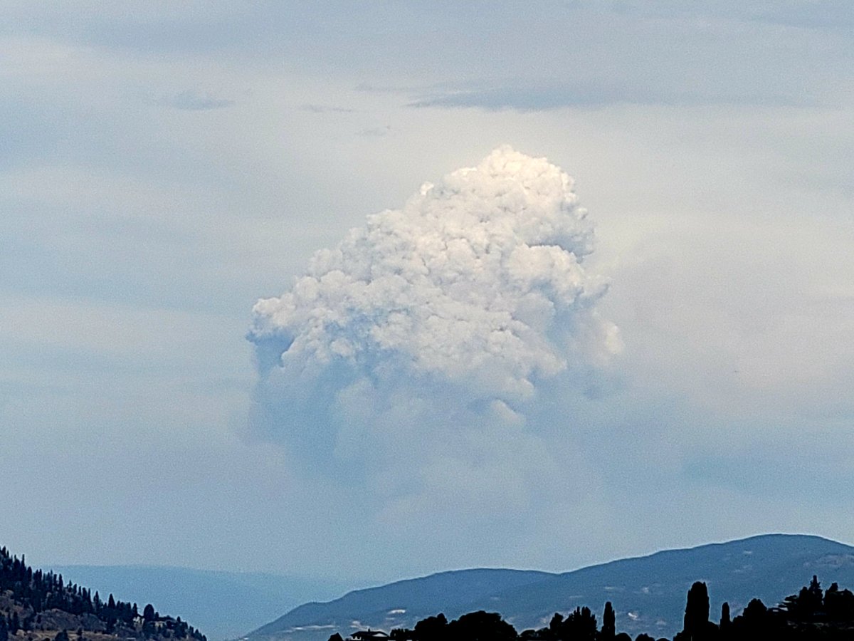 IN PHOTOS: Enormous column of smoke rises from White Rock lake wildfire ...