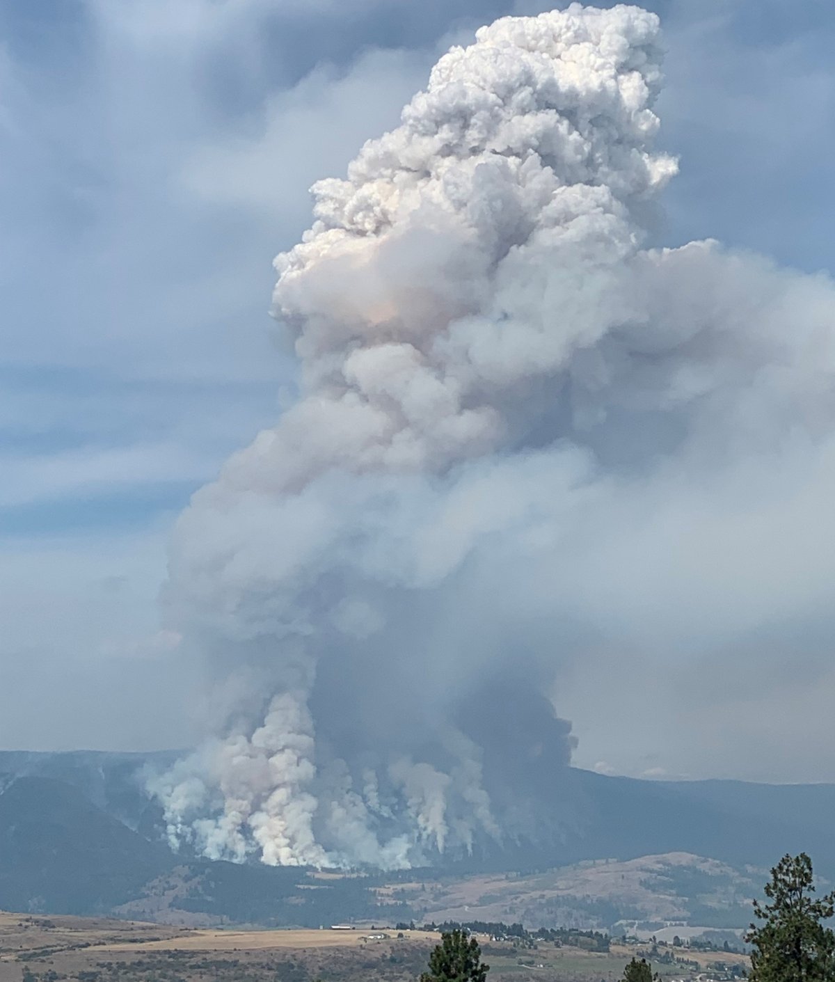 IN PHOTOS: Enormous column of smoke rises from White Rock lake wildfire ...