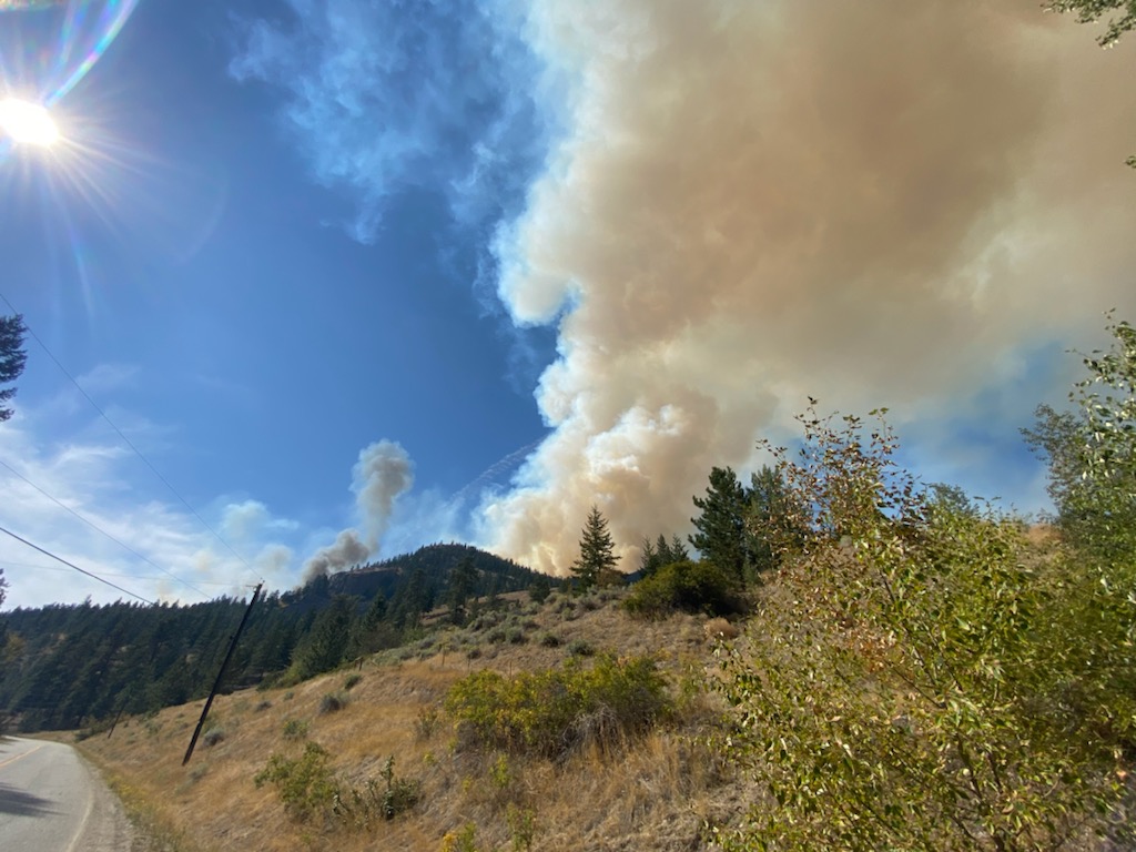 Evacuation alert issued for 50-hectare Hedges Butte wildfire in South ...