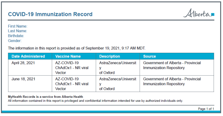 Alberta’s new proof of vaccination cards can be easily edited ...
