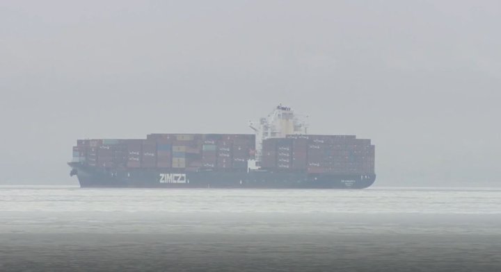 40 shipping containers have fallen into the ocean after ship hits rough ...