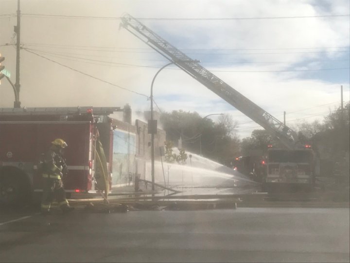 Winnipeg traffic rerouted as crews tackle Main Street fire - Winnipeg ...