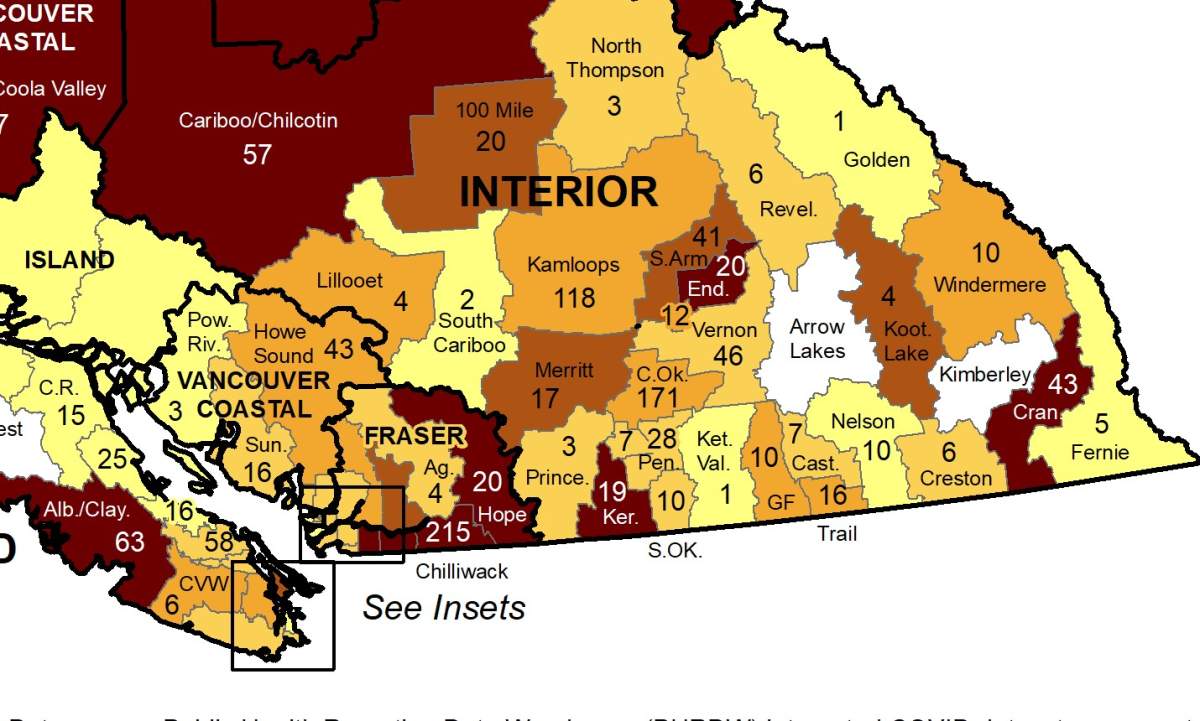 Okanagan COVID-19 case numbers continue to drop while vaccination rates ...
