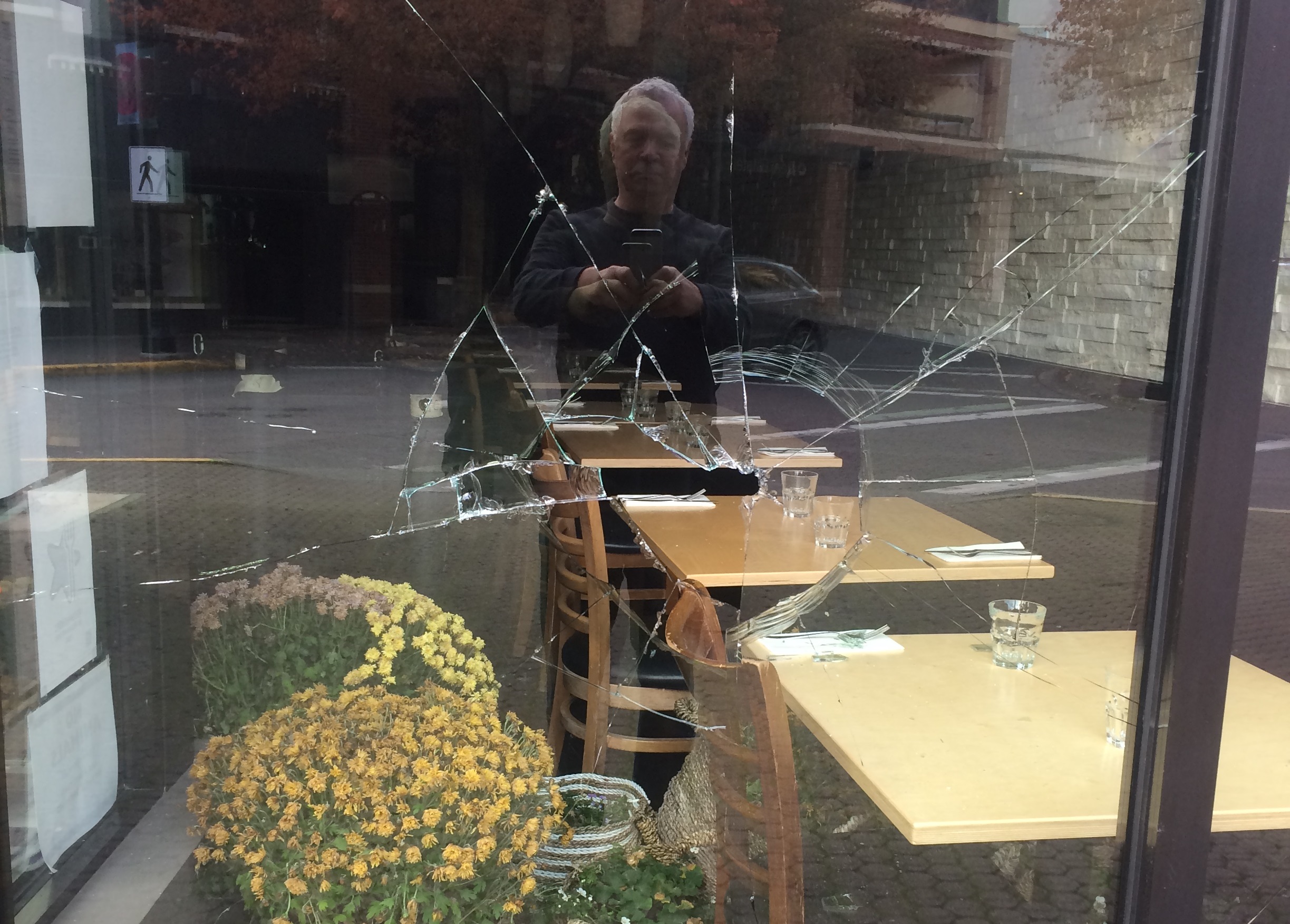 Nanaimo restaurateur fears vaccine opponents responsible for smashed ...