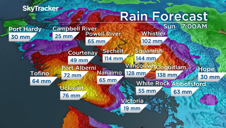B.C.’s South Coast under rainfall warning as ‘atmospheric river ...