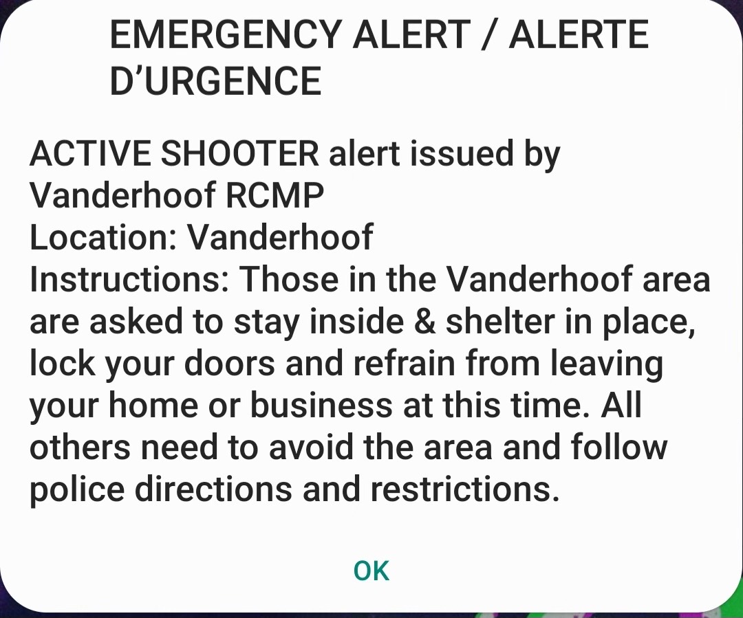 Active shooter in custody, no one hurt in Vanderhoof, B.C.: RCMP ...