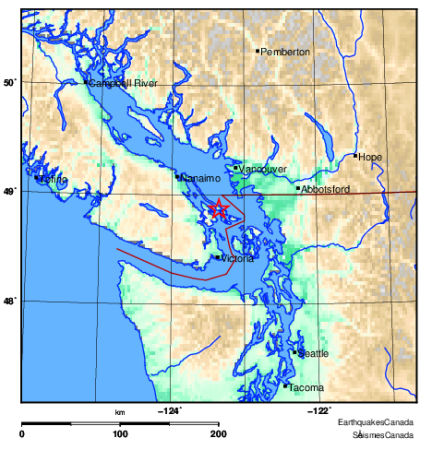 No injuries reported after small earthquake in B.C. early on Friday ...