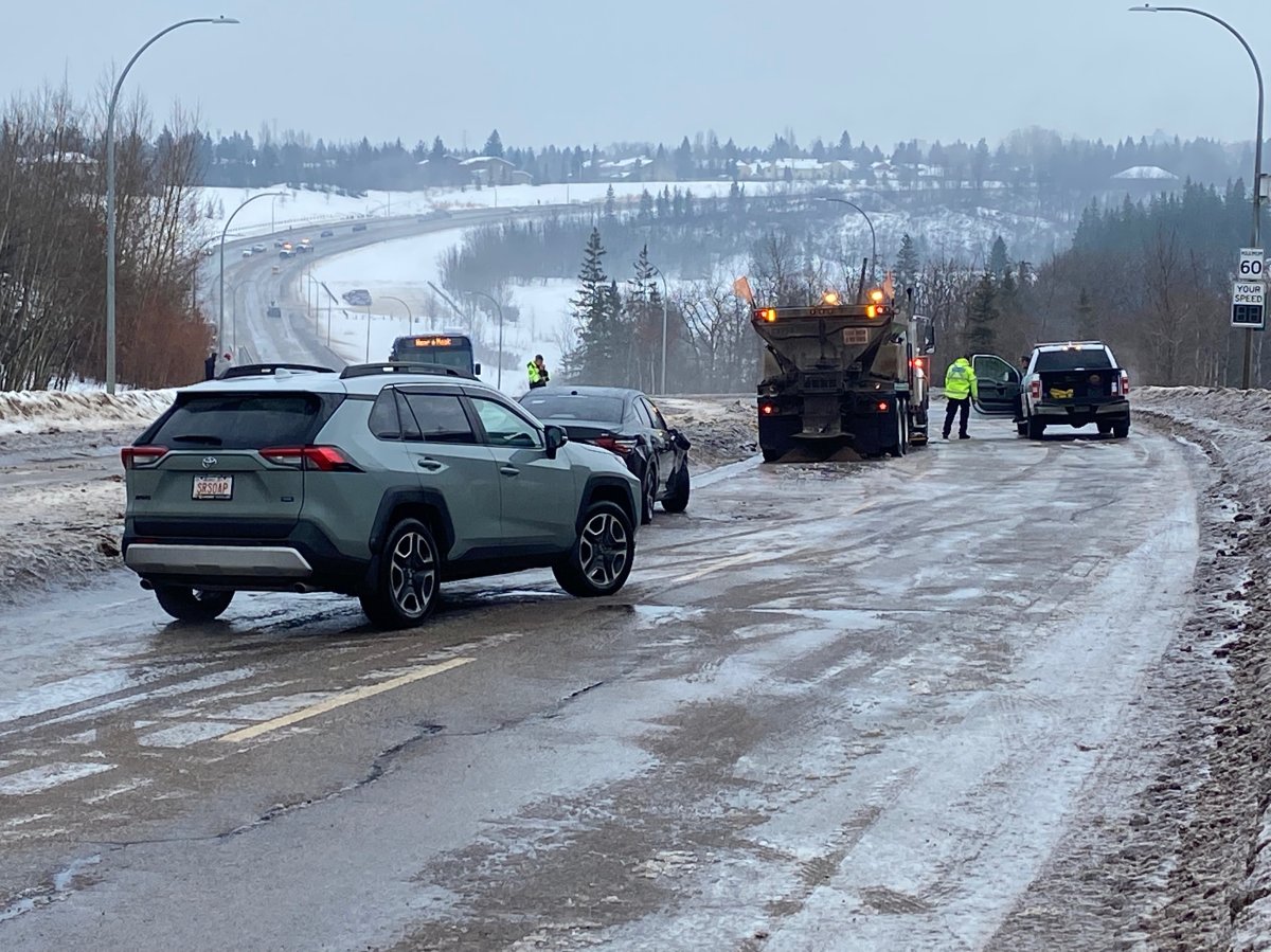 Freezing rain, snow, slippery road conditions in Edmonton area as ...