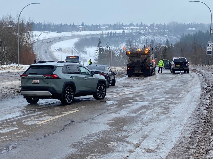 Freezing rain, snow, slippery road conditions in Edmonton area as ...