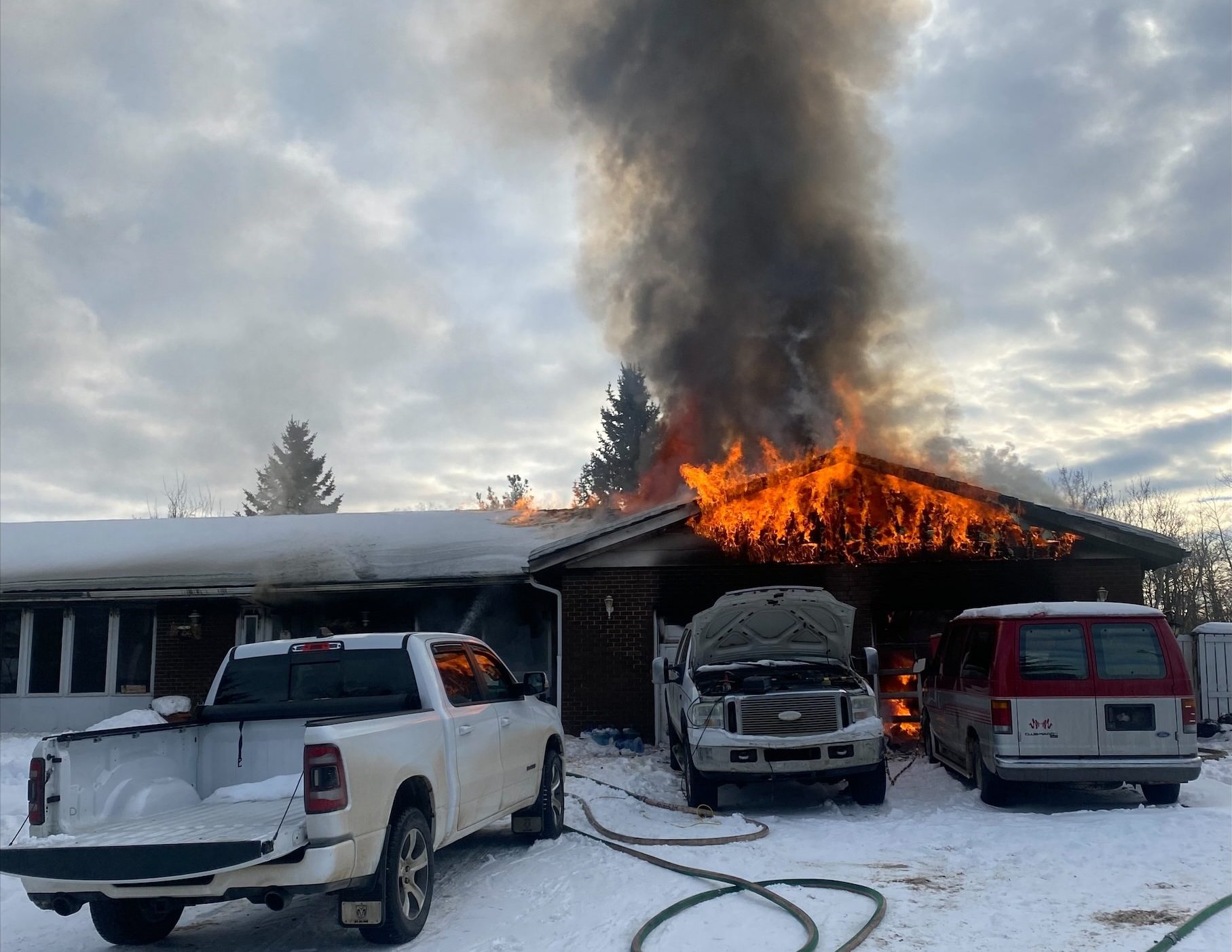 Mother and son hospitalized following devastating fire in Strathcona ...