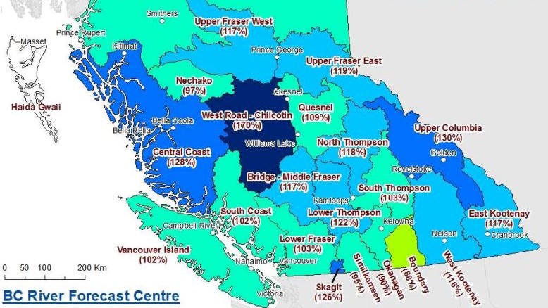 Okanagan snowpack levels at 90%, in ‘normal’ range - Okanagan ...