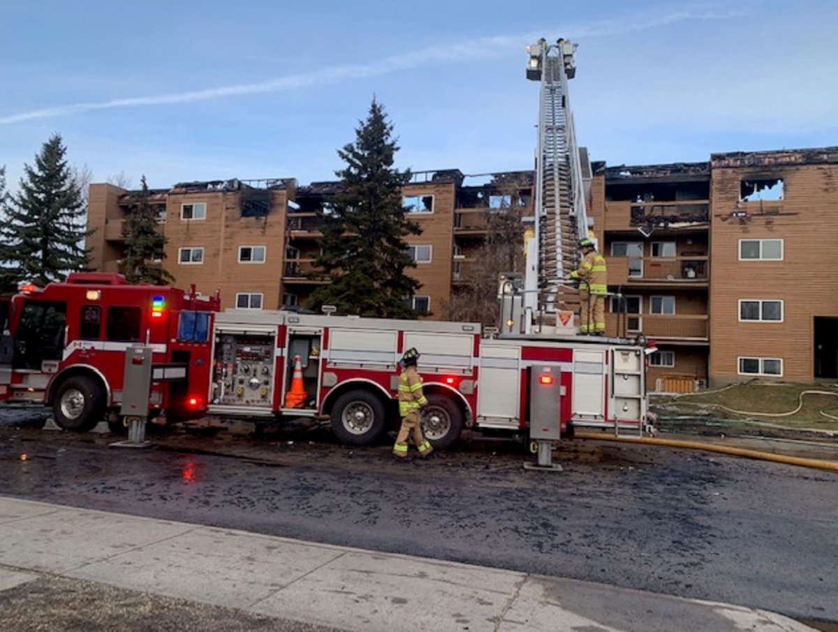 Edmonton building fire sends several people to hospital, causes ...