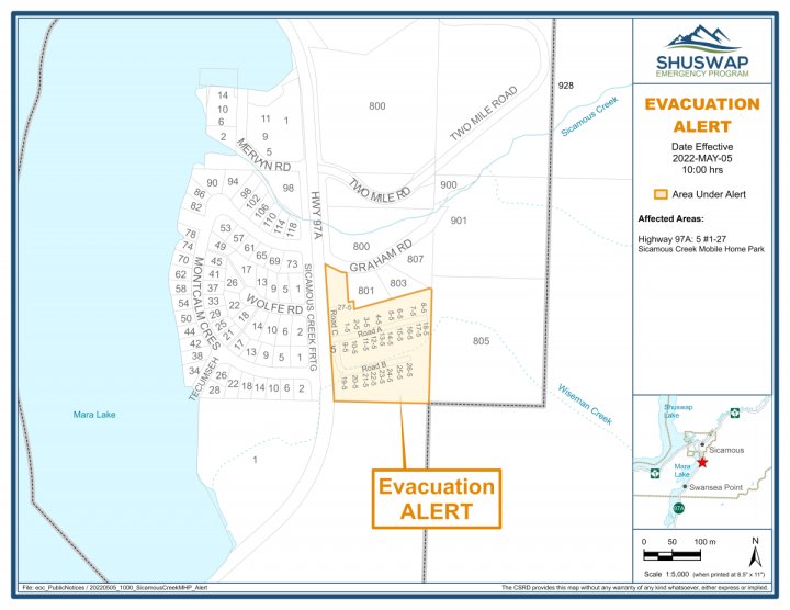 Landslide threat prompts evacuation alert for mobile home park in B.C ...