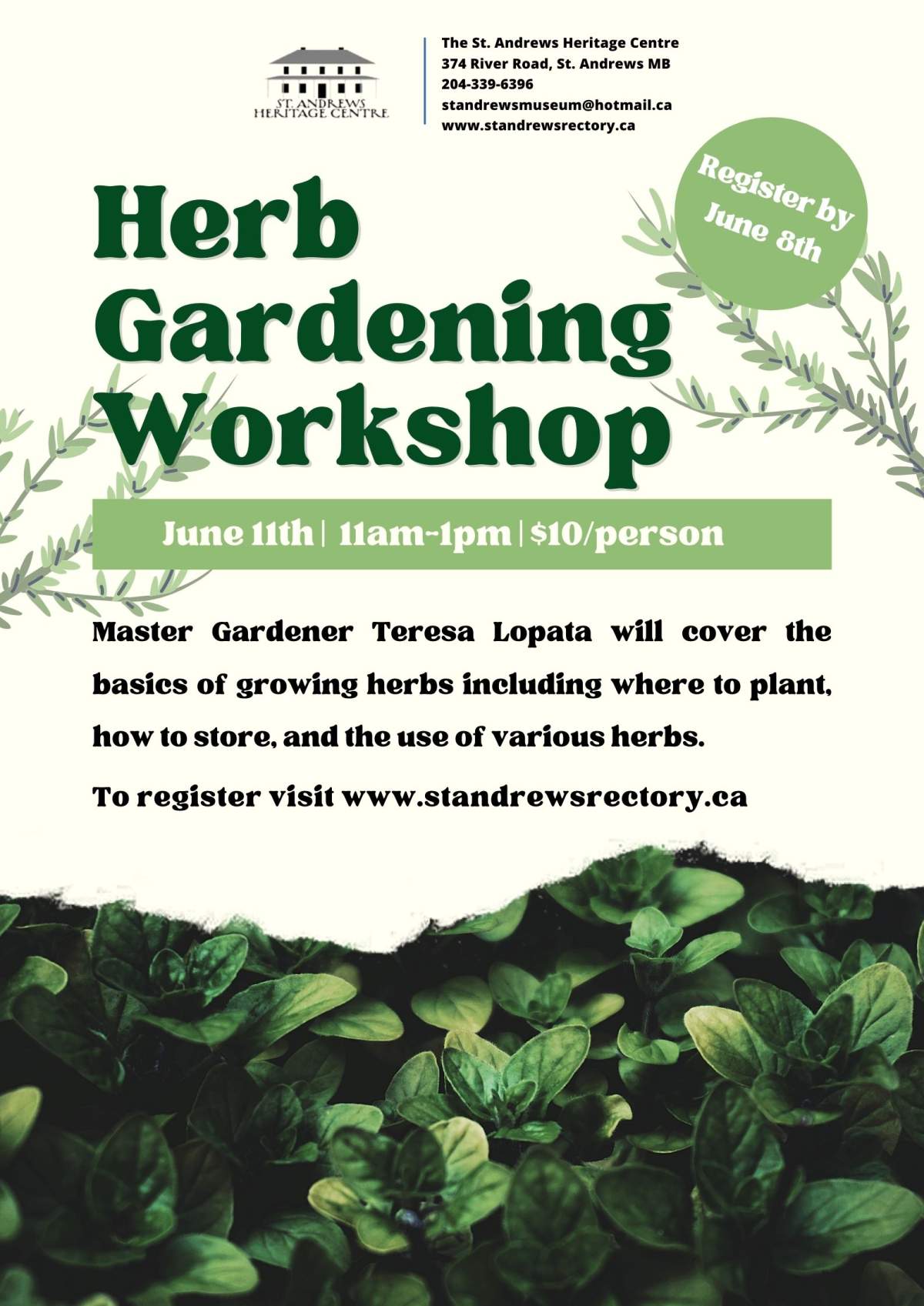 Herb Gardening Workshop - GlobalNews Events