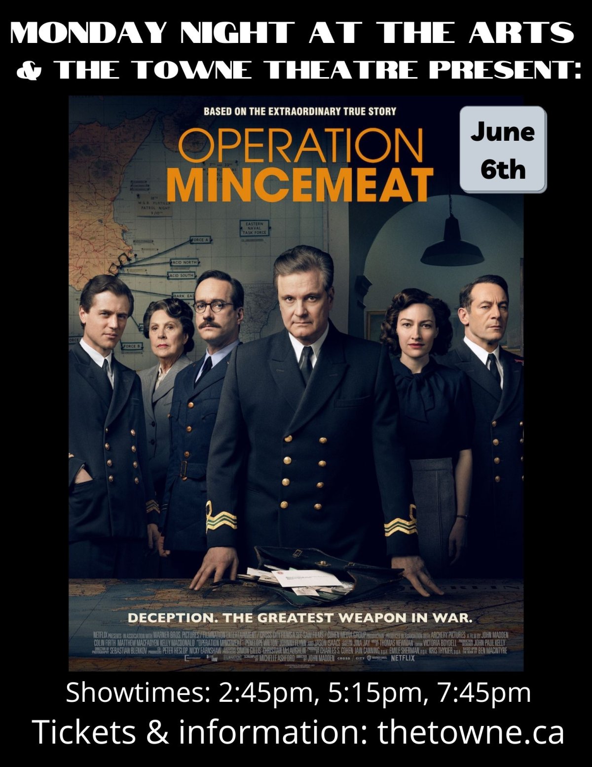 Monday Night at the Arts Presents: Operation Mincemeat - GlobalNews Events