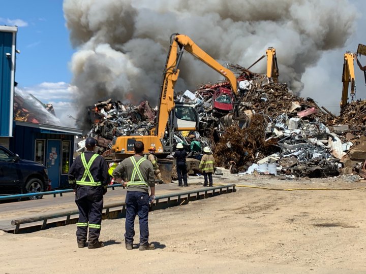 Halifax firefighters extinguish blaze involving mountain of crushed ...