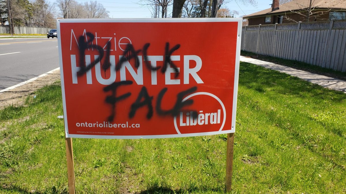 Election signs for Liberal candidate vandalized in Scarborough ...