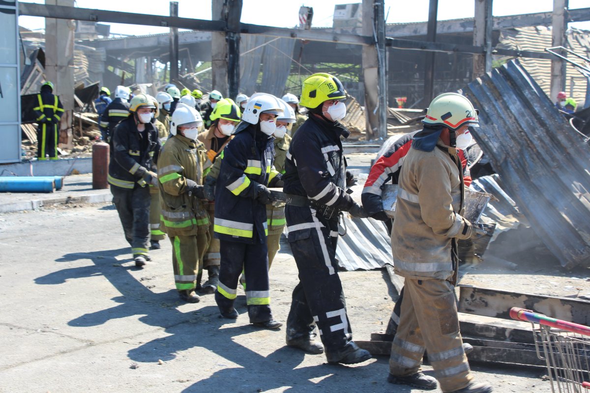 Outrage and worry at scene of Russian missile strike on shopping mall ...