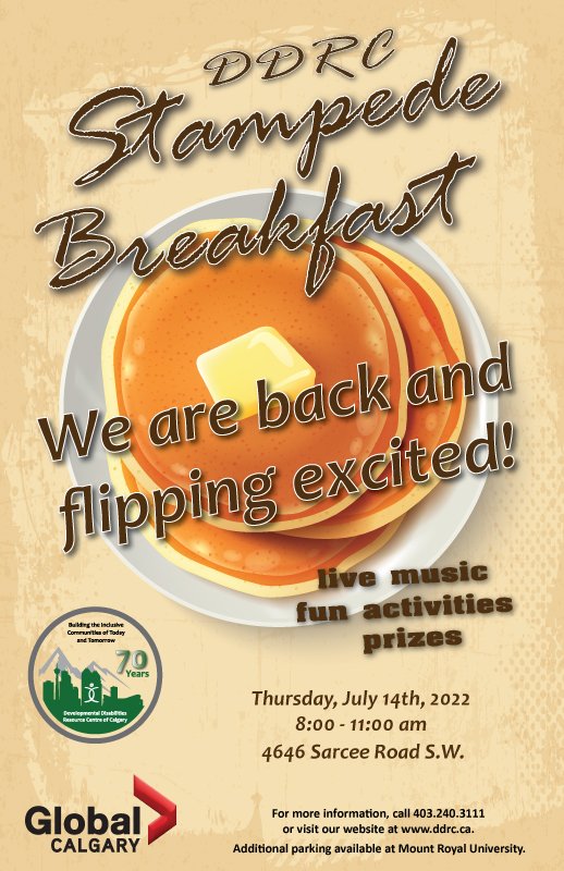 DDRC Stampede Breakfast; supported by Global Calgary - GlobalNews Events