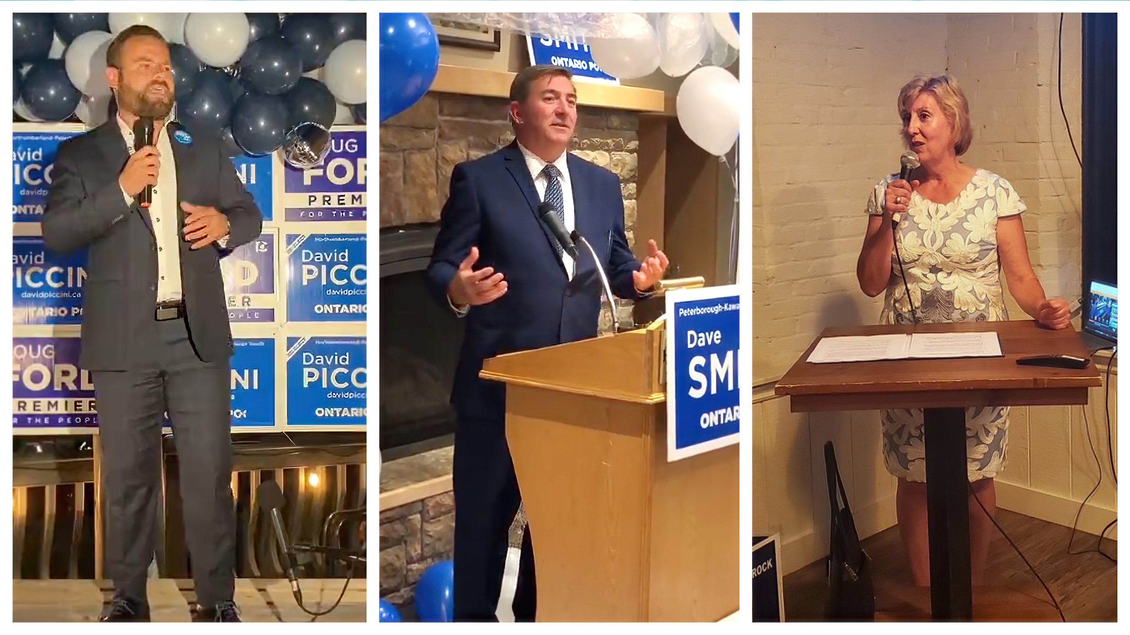 Progressive Conservatives Dave Smith, David Piccini, Laurie Scott re ...